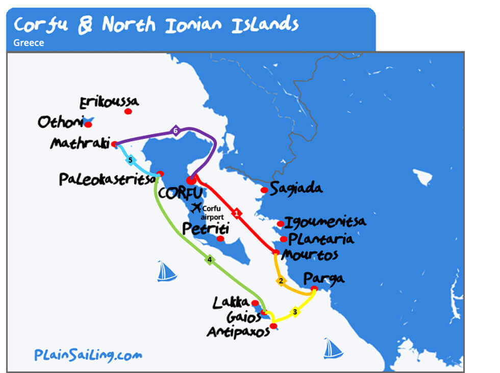 Corfu Yacht & Catamaran Charter Guide - Sailing from Corfu, Greece